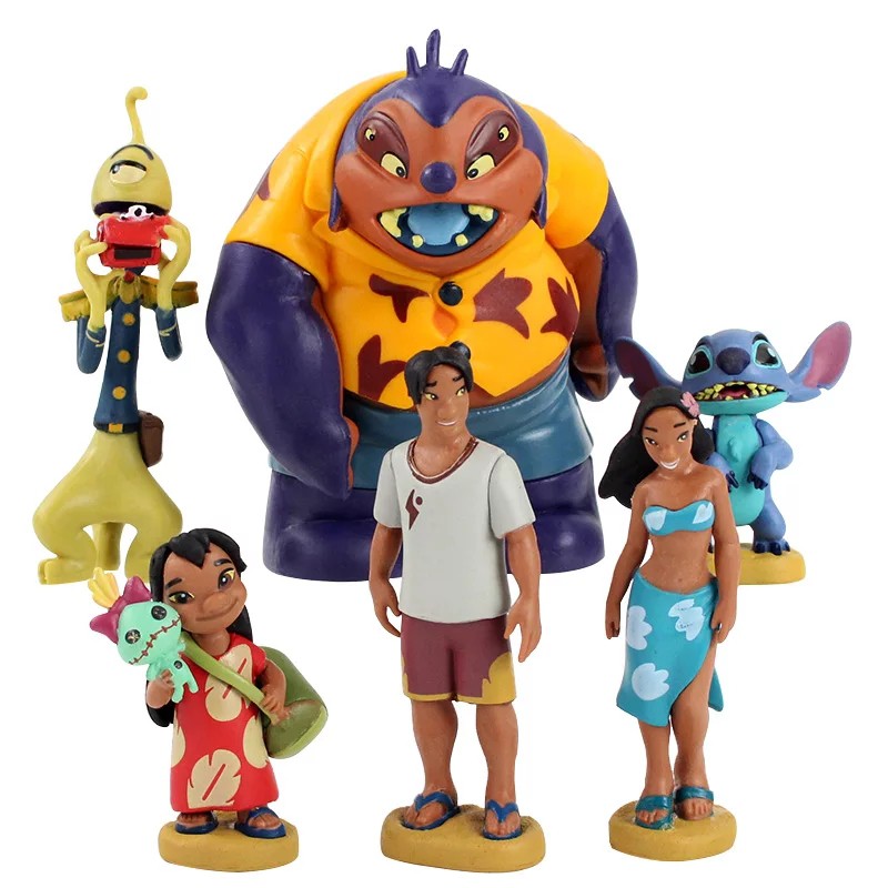 boneco Lilo E Stitch Coleção Ponto Lilo Kit 6 jumba jookiba nani ...