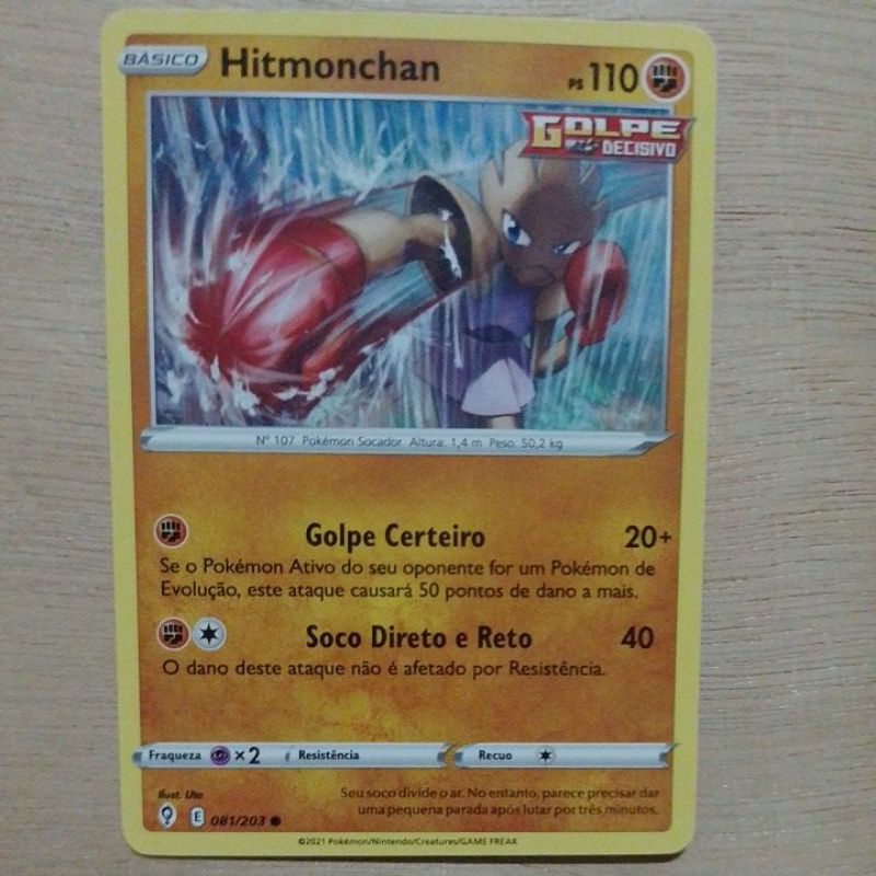 Hitmonchan + Hitmonlee + Hitmontop (cartas do trio lutador) - Pokémon ...