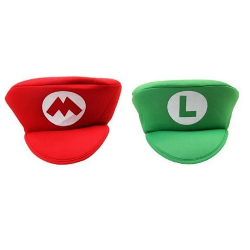 Boné Boina Mario Bros Ou Boné Boina Luigi Chapéu Cosplay | Shopee Brasil