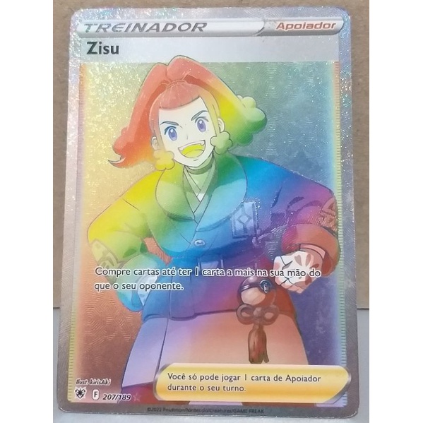 Carta Pokémon Zisu Rainbow | Shopee Brasil