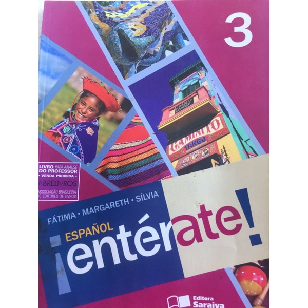 espanol , ENTERATE! 3, ( PROFESSOR ) | Shopee Brasil