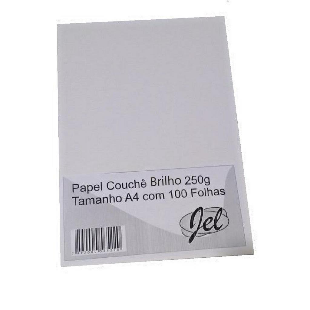 Papel Couchê Fosco 250g Tamanho A4 com 100 Folhas | Shopee Brasil