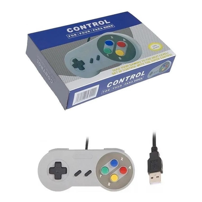Controle Usb Super Nintendo | Shopee Brasil