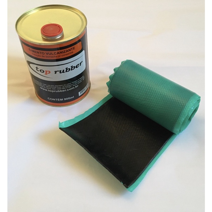 Kit 1 Vulcanite Remendo Quente 0,5kg + 1 Cola Preta Top Rubber 900ml ...