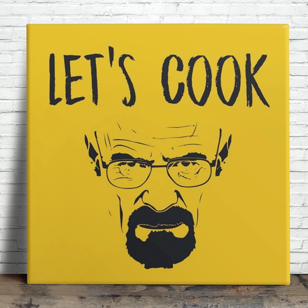 Quadro Decorativo Breaking Bad Let's Cook (Azulejo) | Shopee Brasil
