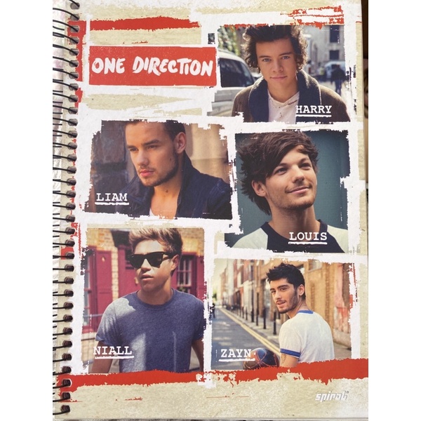 caderno one direction 1D - 10 matérias | Shopee Brasil