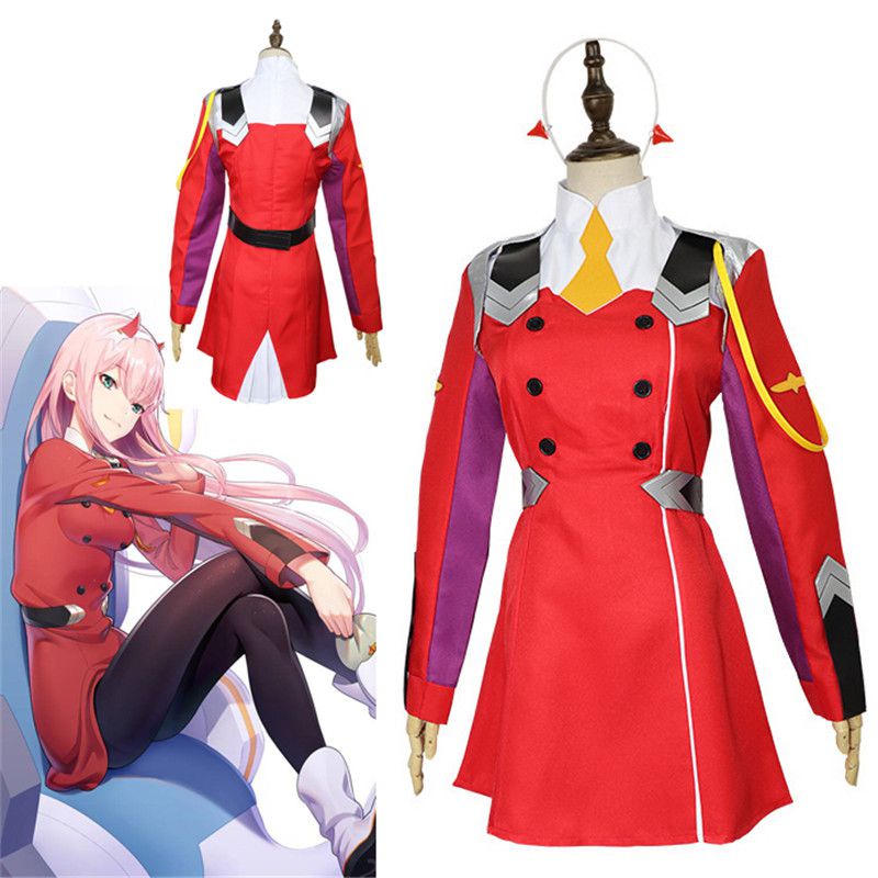 Em Darling Fashionable The Franxx Zero Two Outfit Halloween Perfeito ...