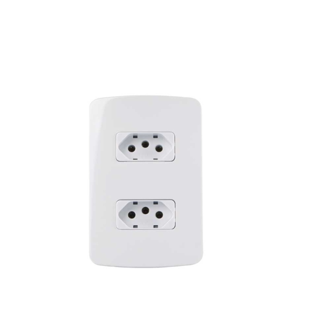 conjunto 2 tomadas 20a 2p+t 250v 4x2 margirius c/ placa b3 | Shopee Brasil