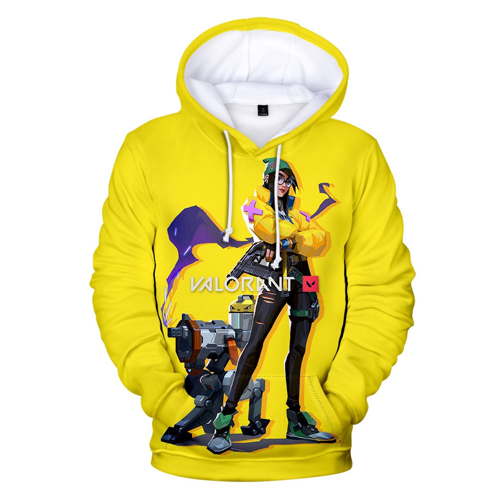 Valorant Killjoy Cosplay Hoodie 3d Camiseta Com Capuz Impresso Casaco