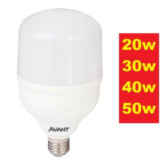 Lâmpada de LED bulbo 20w, 30w, 40w, e 50w. 6500k luz branca Avant | Shopee Brasil
