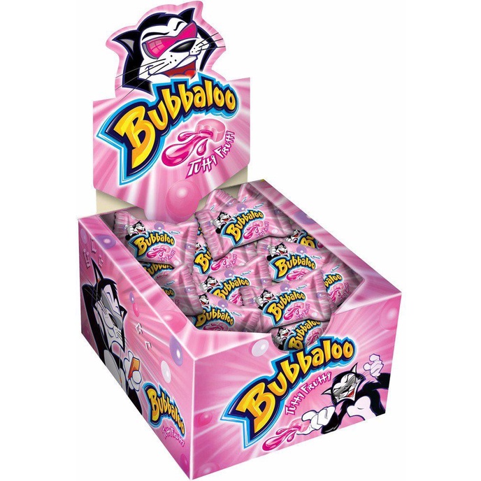 Bubbaloo Chiclete TUTTIFRUTTI Babalu caixa com 60 unid Bubaloo | Shopee ...