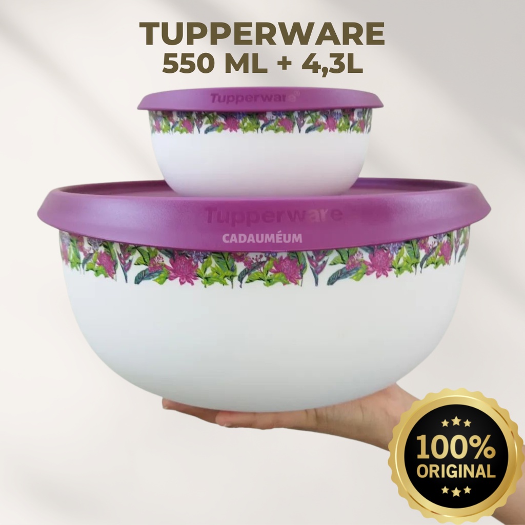 Kit Tupperware Tigela Toque Mágico Beija-flor 550ml + 4,3L | Shopee Brasil