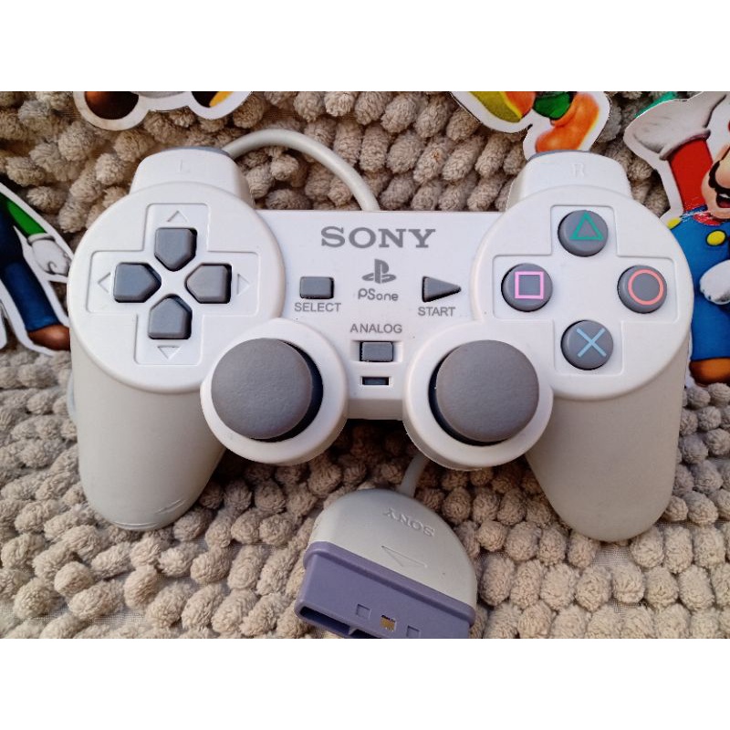 Controle manete PSONE PlayStation 1 com analógico funcionando ...