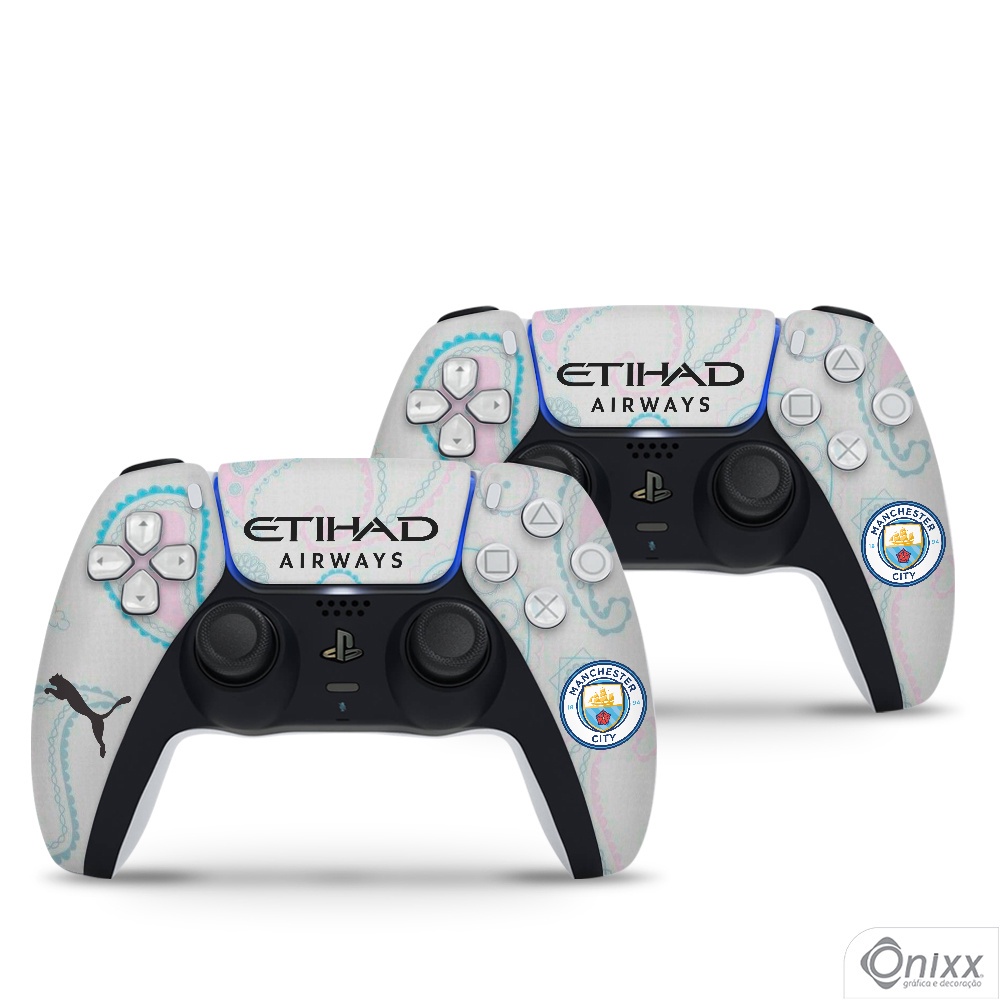 Skin PS5 JOYSTICKS Adesiva Manchester City 2021 | Shopee Brasil