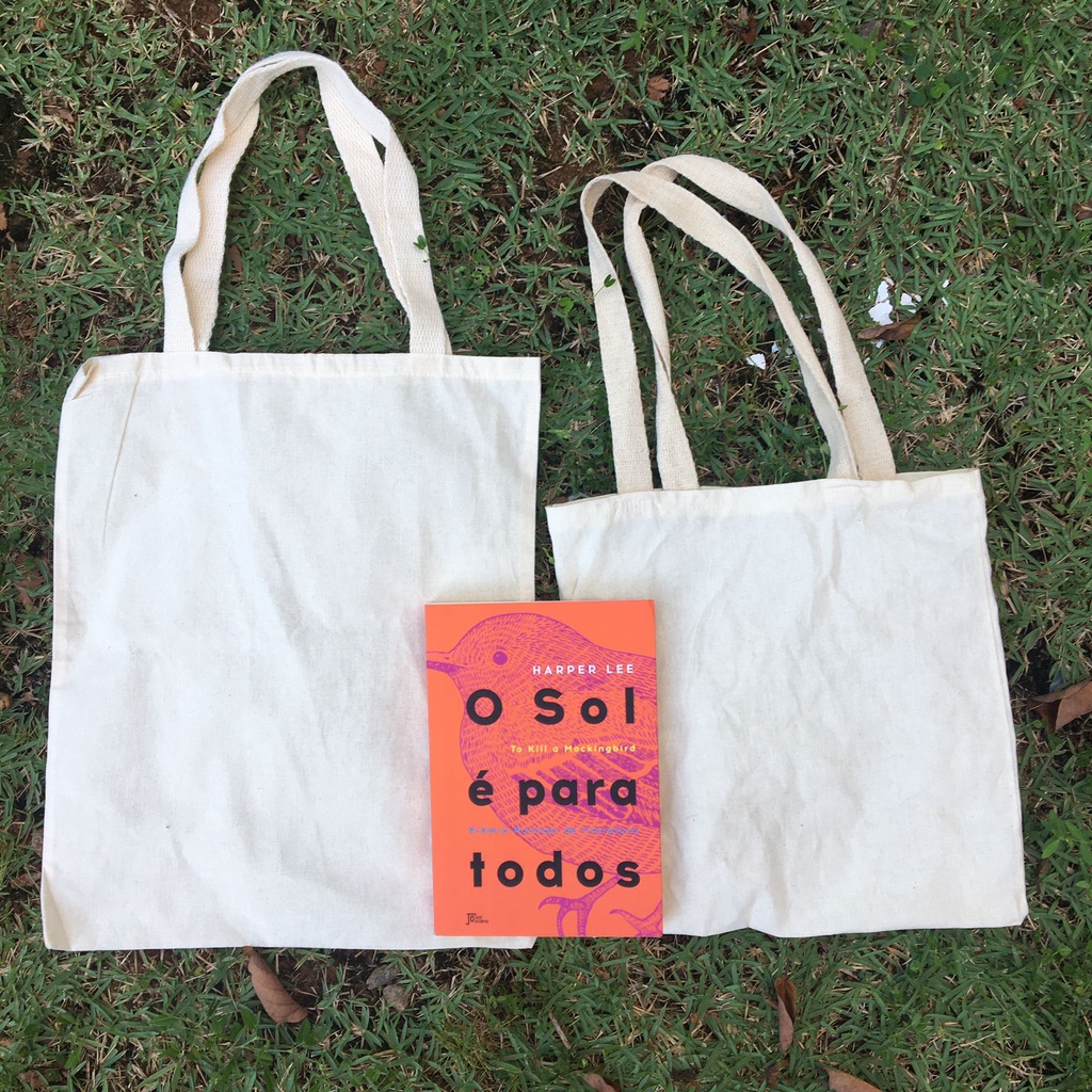 ECOBAGS 100% ALGODÃO cruas (sem estampa) | Shopee Brasil