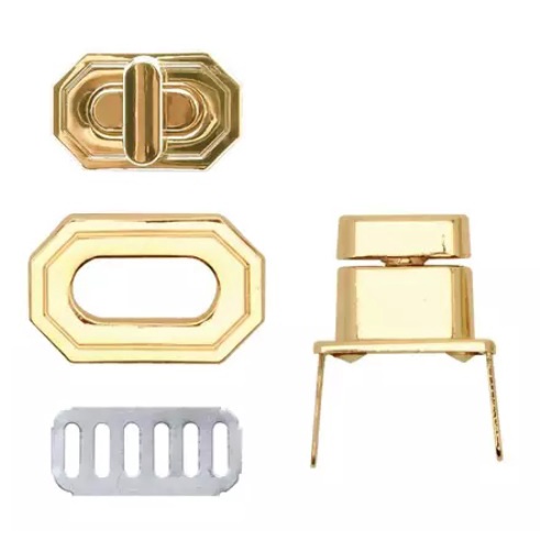 Fecho Metal Retangular - 2,8cm x 1,8cm - Circulo | Shopee Brasil