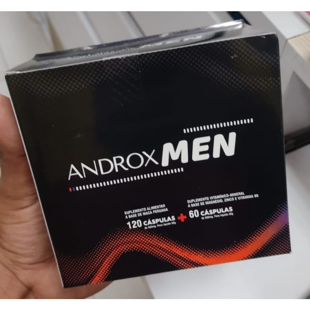 Androx Men (180 capsulas) - a base de MACA PERUANA E VITAMINAS ...