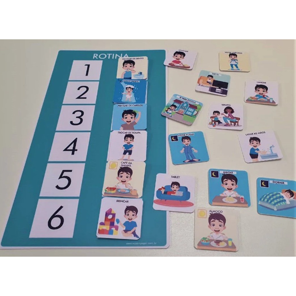 Rotina Visual de Mesa com Fichas (6 passos) | Shopee Brasil