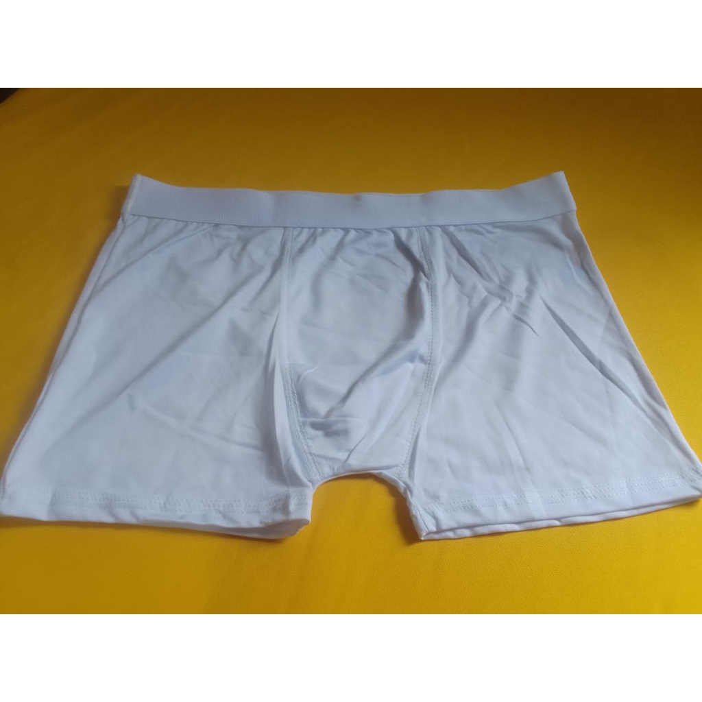 Cueca Boxer Branca para Sublimação lisa - Microfibra | Shopee Brasil