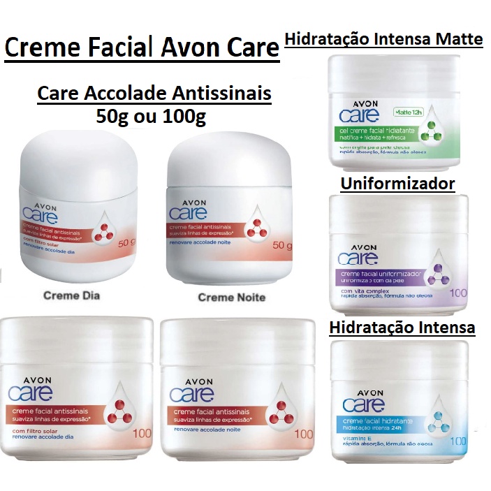 Creme Facial Avon Care 5 em 1, Uniformizador, Hidratação intensa ou ...