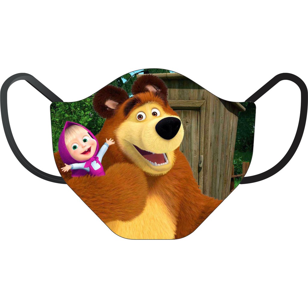 Mascara Personalizada Masha e o Urso | Shopee Brasil
