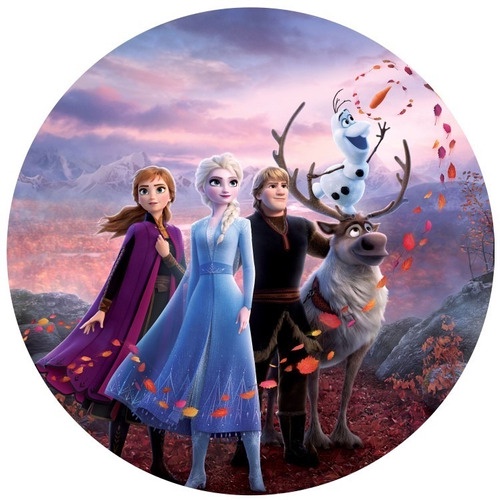 Painel Redondo Frozen 2 1,50x1,50 Em Tecido | Shopee Brasil