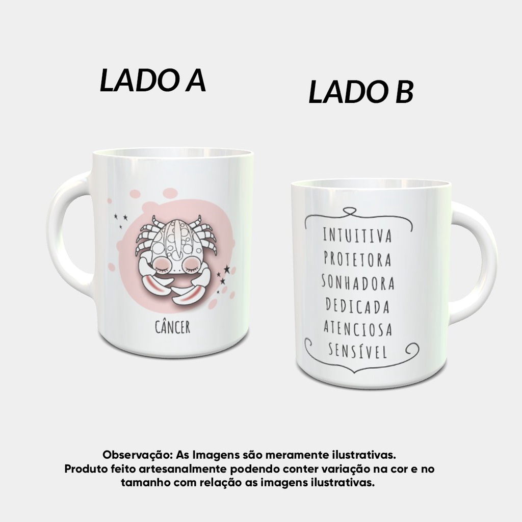 Caneca personalizada signos/astrologia - Cancer - Canceriana/Canceriano ...
