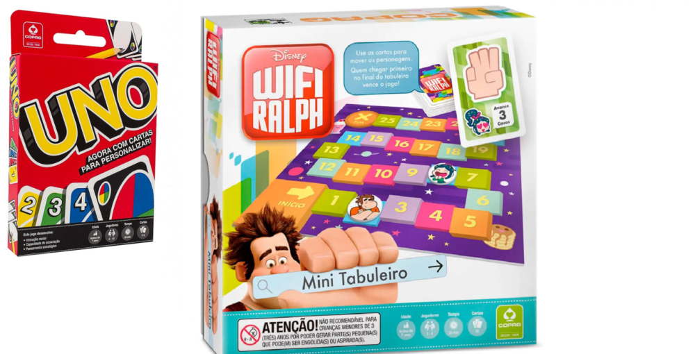 Jogo de Cartas UNO + Jogo Wifi Ralph Mini Tabuleiro | Shopee Brasil