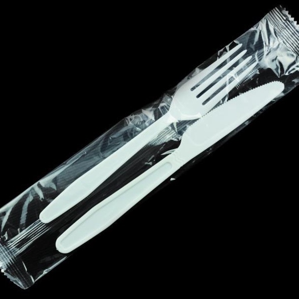 50 KITS Garfo e faca descartável embalados individualmente IDEAL PARA ...