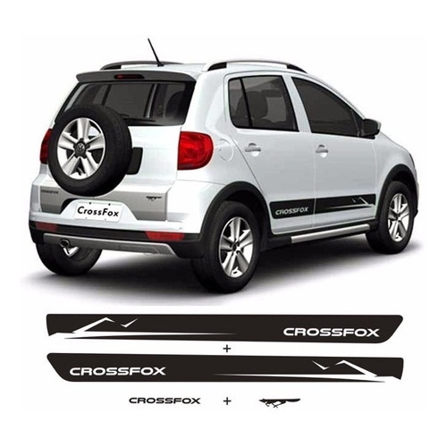 Crossfox Adesivo Lateral Traseiro Raposa Modelo Raio Kit Vw | Shopee Brasil