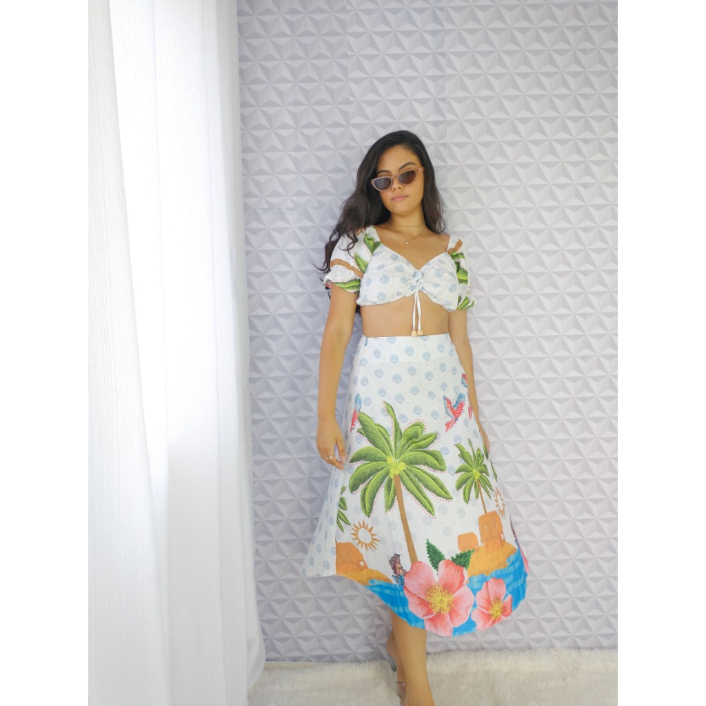 Conjunto Tropical | Shopee Brasil