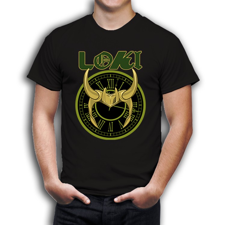 Camiseta Série Loki Marvel Geek Nerd Timeline Clock Asgard Logo Loki ...