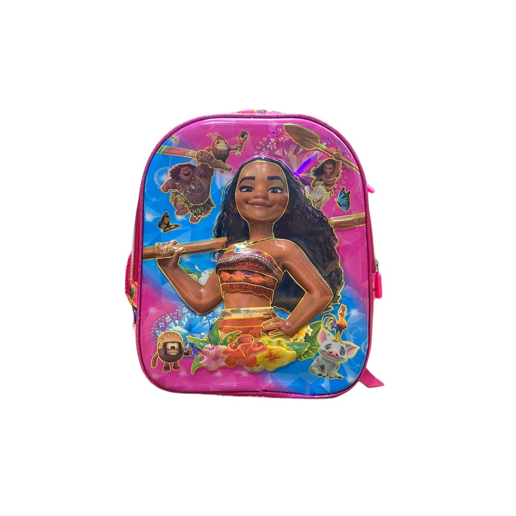 Mochila De Costas Escolar Infantil Moana Alto Relevo | Shopee Brasil