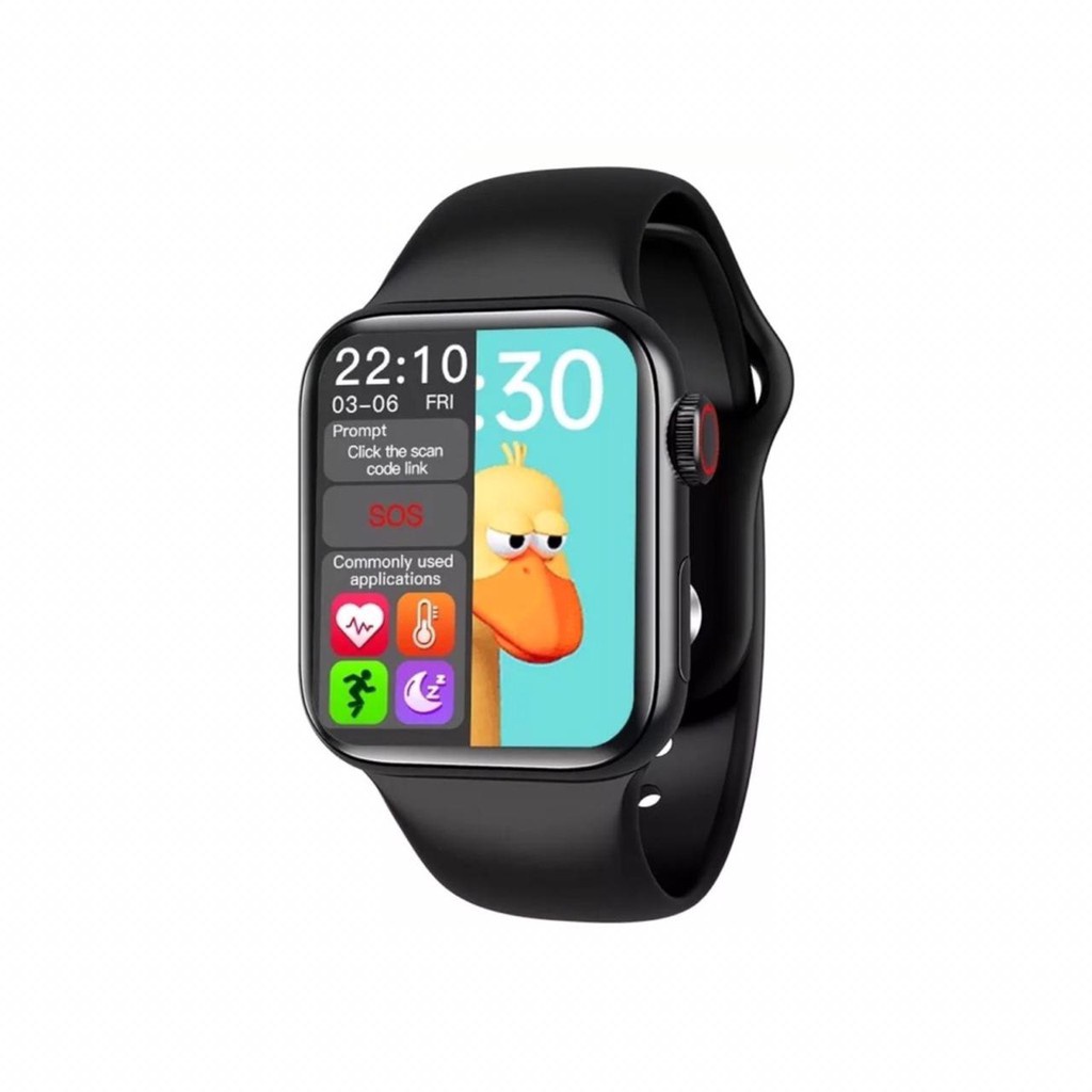 Relogio Smartwatch Hw12 Inteligente Preto E Rosa 40mm Full Touch Screen 