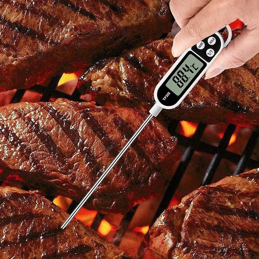 Termômetro Culinário Digital Espeto Alimentos Cozinha Tp300 | Shopee Brasil