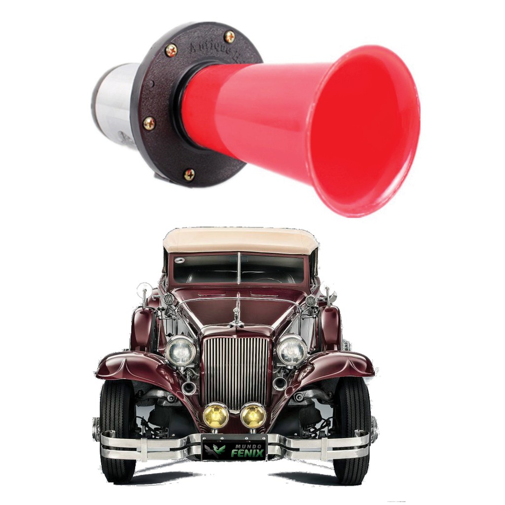 Buzina Automotiva Calhambeque Uga Uga Universal Vermelha 12V | Shopee ...