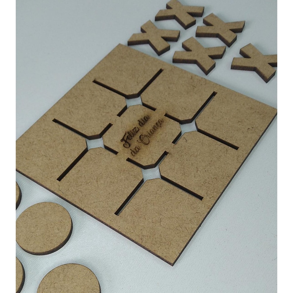 Jogo da Velha Varejo e Atacado - MDF Cru 3mm | Shopee Brasil