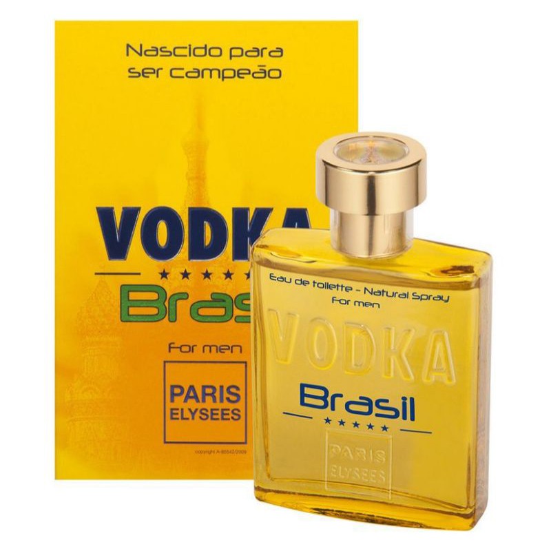 Perfume Vodka Brasil Amarelo 100ml edt - Paris Elysees | Shopee Brasil