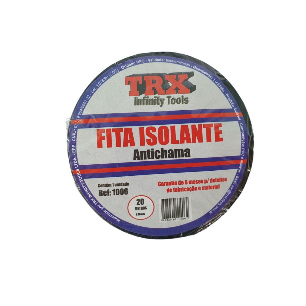 Kit Com 10 Rolos Fita Isolante 20 Metros Anti-chama Preta | Shopee Brasil
