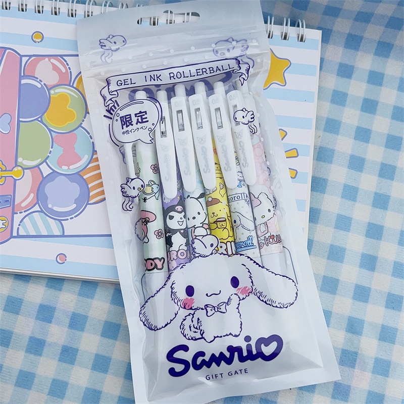 Sanrio Anime Kawaii Pachacco Pom Pom Purin Gel Pen Cartoon Style Cute ...