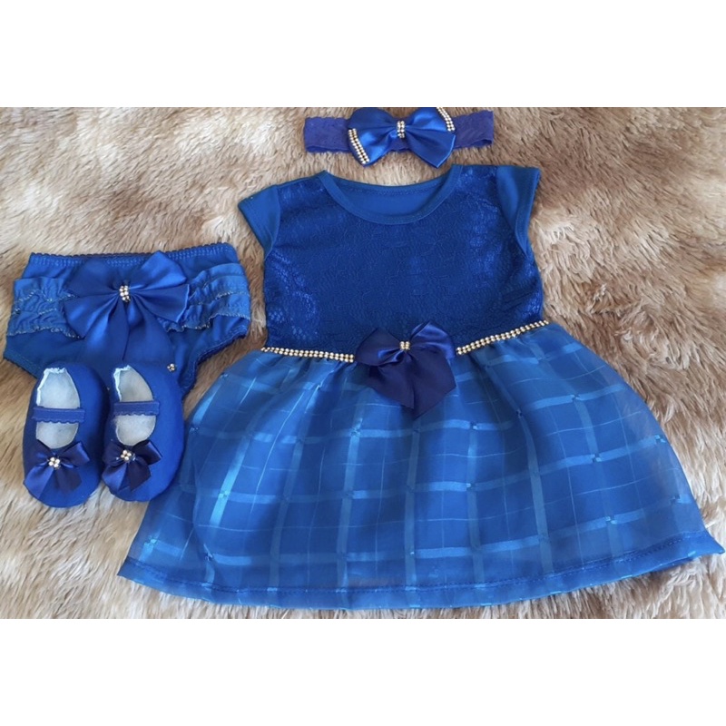 Vestido, Calcinha Bunda Rica Laço Sapatinho Festas Em Geral. | Shopee ...