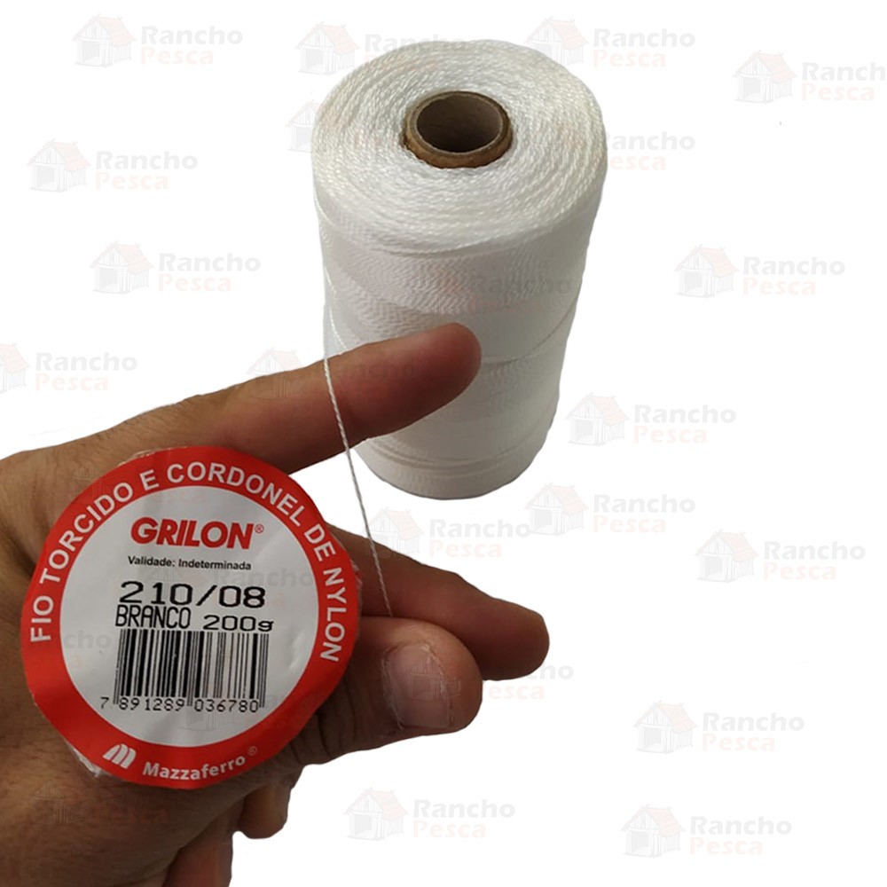 Fio Torcido Encala Grilon Branco Medidas 210/06 À 210/48 | Shopee Brasil