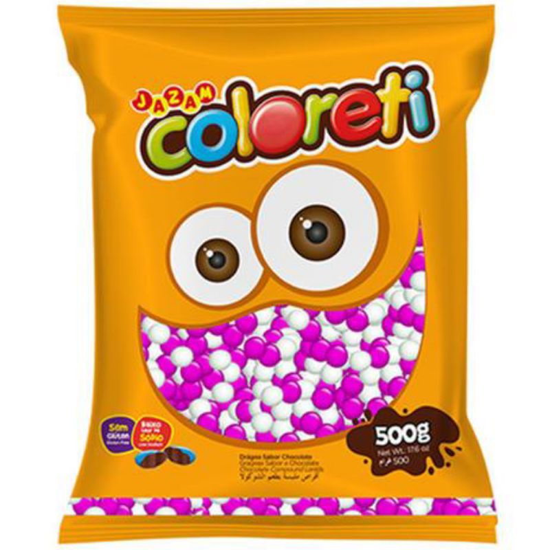Mini confeito AZUL, ROSA, ROSA E BRANCO Coloreti 500g. Confete/Disquete ...
