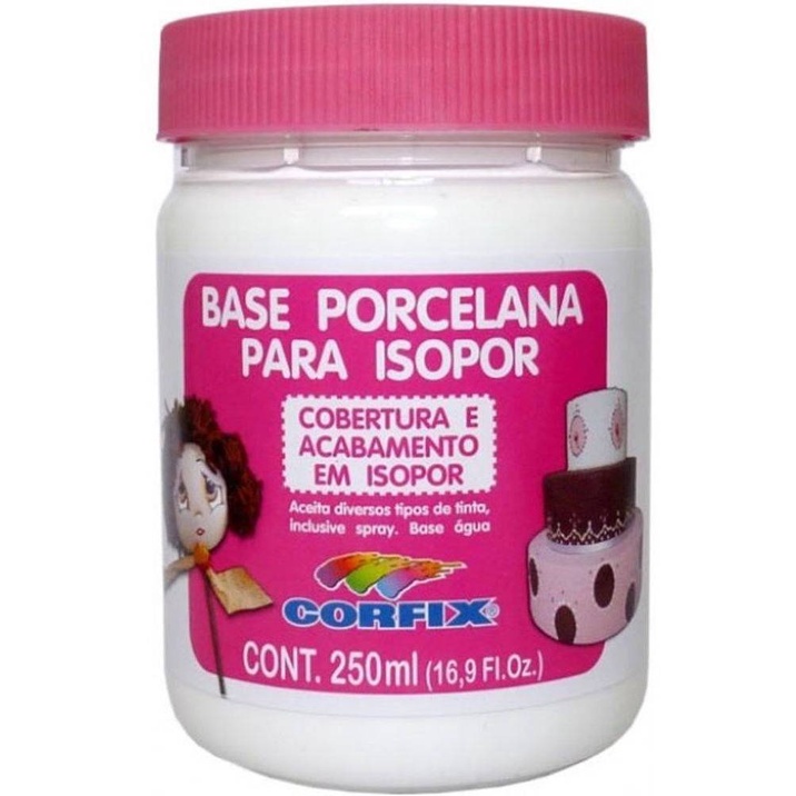 Base Porcelana 22250 P/isopor 250ml Corfix | Shopee Brasil