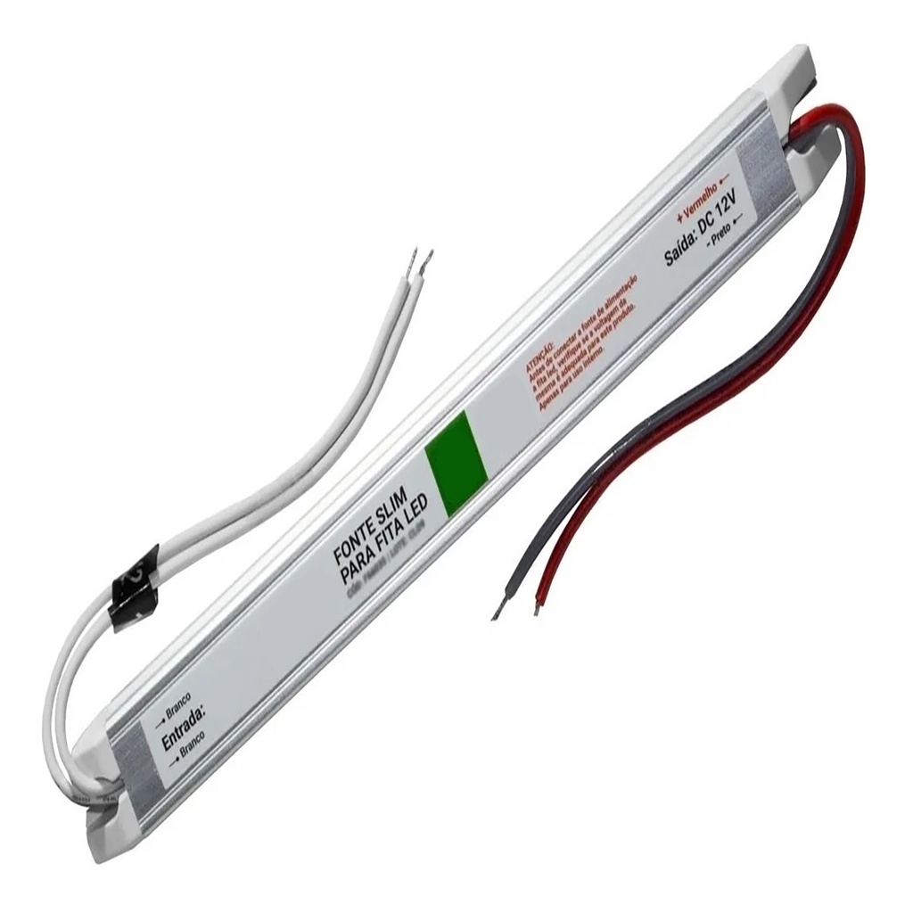 Mini Fonte Slim Drive Chaveada 72w Bivolt Automatica 6A 12V (cod: sremo ...