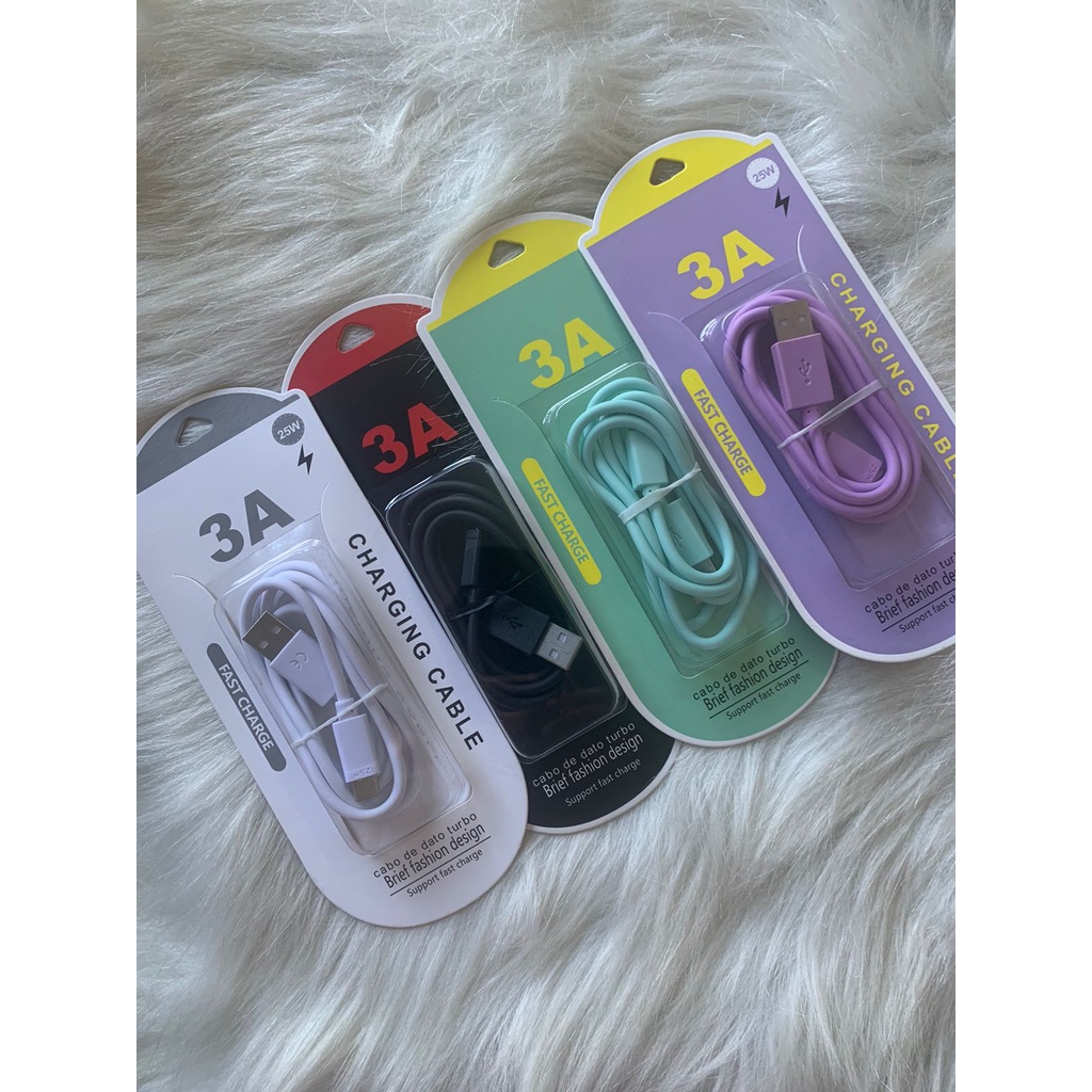 Cabos turbo tipo c carregamento rapido colors pronta entrega | Shopee ...