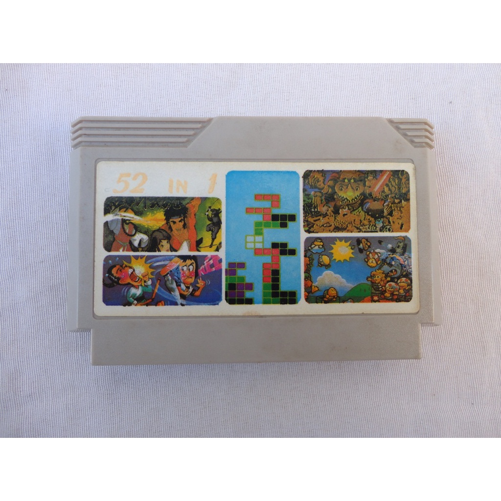 52 Em 1 - Cartucho Chipado Para Nes 8 Bit 60 Pinos | Shopee Brasil
