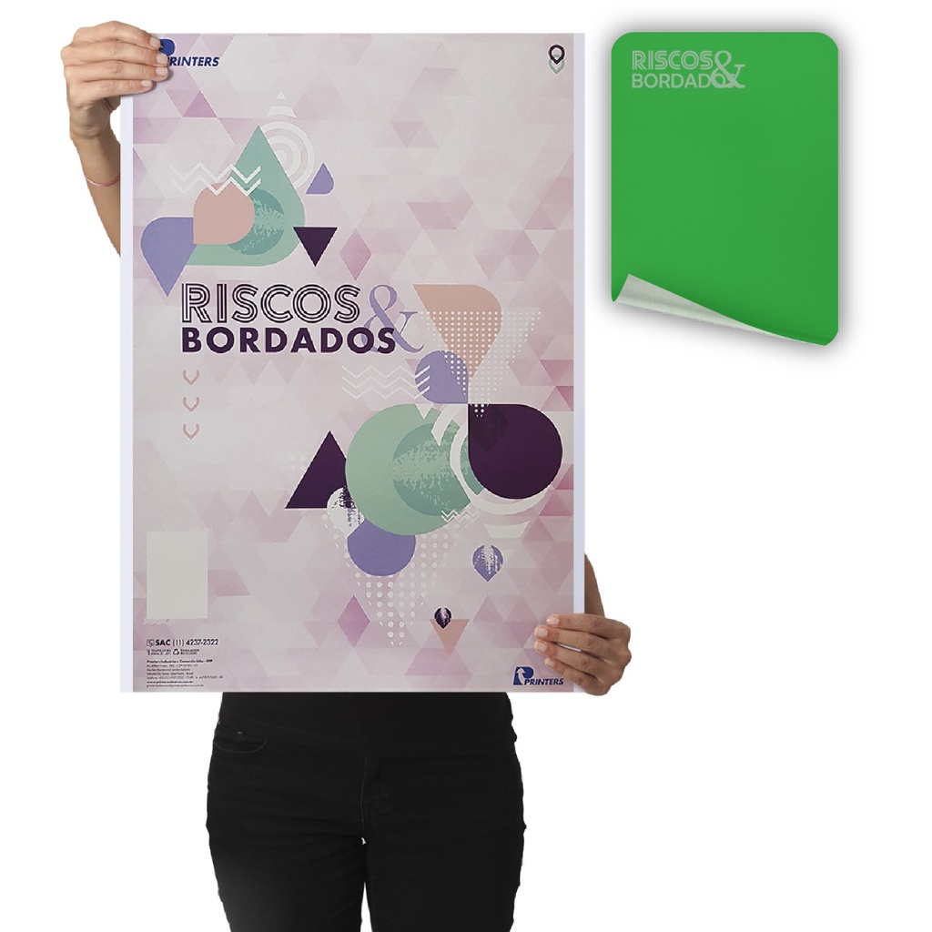 50 Folhas de Papel Carbono VERDE para Tecido Costura Risco Bordado ...