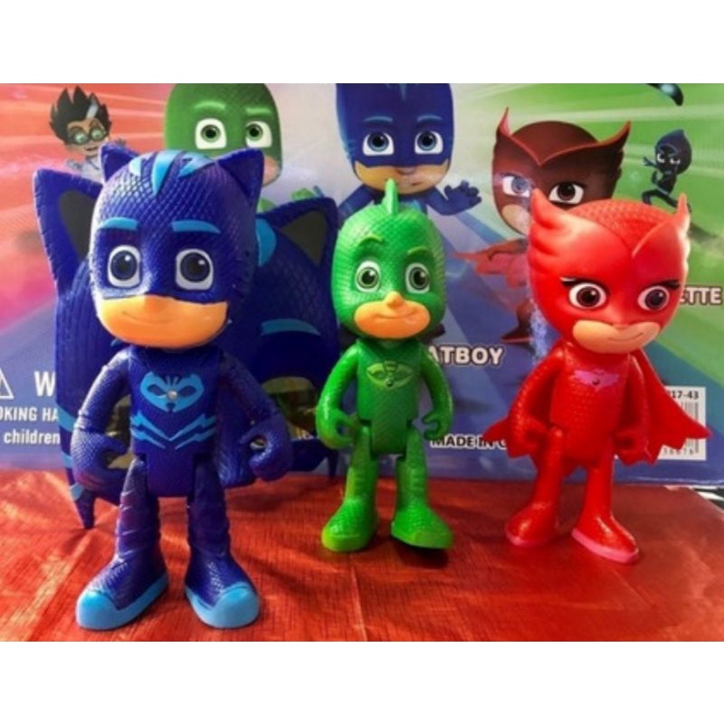 PJ mask bonecos corujita menino gato largatixo 15 cm cada boneco ...