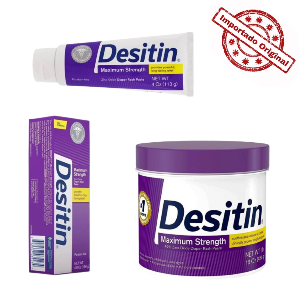 Desitin Roxa Pomada para Assaduras Maximum Strength Original Importada ...